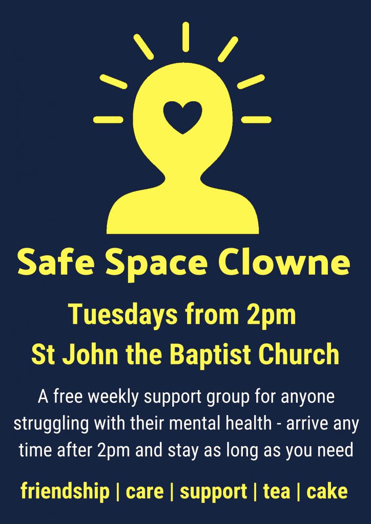Safe Space Clowne – mental health support group – The Church of England ...